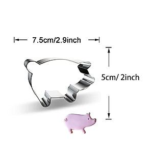 WJSYSHOP Pig Hog Swine Shape Cookie Cutter