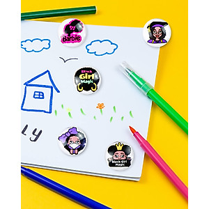 12 Pack Black Girl Magic Refrigerator Magnets-Funny Refrigerator Magnets-Whiteboard Decoration Magnet-Locker Magnets Cute Refrigerator Magnet, Kitchen Classroom and Office