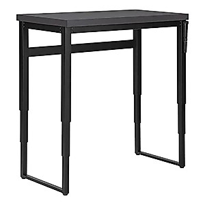 Monarch Specialties 7680 Computer Desk, Home Office, Standing, Adjustable, 48" L, Work, Laptop, Metal, Laminate, Contemporary, Desk-48 Adj.Height, 47.25" L x 23.75" W x 29.5" H, Modern Grey/Black