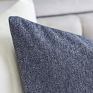 Homey COZY 20x20 Chenille Indoor/Outdoor Accent Pillow (Set of 2), Gray 2 Count