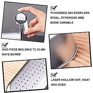 Multifunction Sink Drain Strainer Basket, Stainless Steel Sink Drain Strainer Basket Kitchen Food Catcher for Filter Kitchen Waste and Wash Vegetables