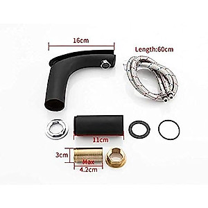 Kitchen Taps Kitchen Tap Kitchen Tap Black Brass Bathroom Basin Faucet Luxury Sink Mixer Taps Deck Mounted Hot and Cold Water Bath Sink Mixer Tap Faucets