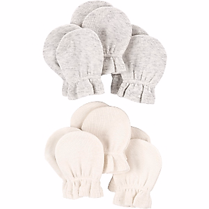 Simple Joys by Carter's Unisex Babies' Baby Mittens, Pack of 6, Cream Heather, 0-3 Months