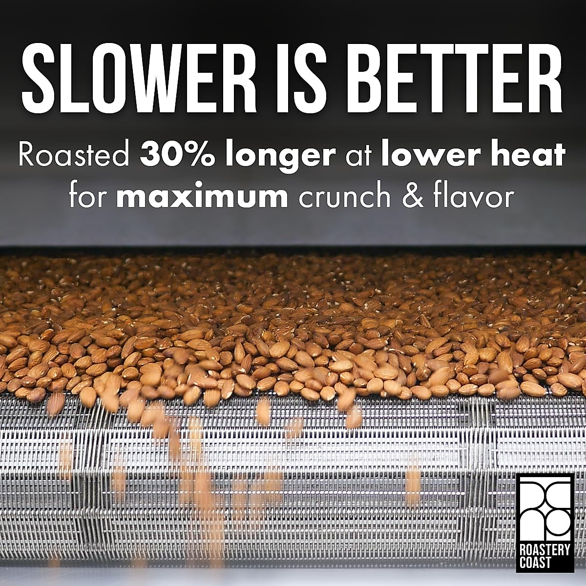 Roastery Coast - Daily Nuts Just Roasted Almonds | Almonds Bulk 3 LB | Unsalted Nuts| Slow Dry Roasted | Steam Pasteurized | Plant Protein | Gluten Free | Non-GMO | Low carb | Keto Snack | Prime Snack