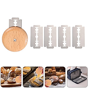 BESTonZON 1set Handcraft Bakers Assorted Stainless Supplies Blades Kitchen Bread Trimming Homemade Tool Making Shop of Pastry Slicer Lame Steel Home Slasher Cutter Cutting