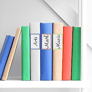 Office Werks 500 Name Badge Stickers with Color Border, 2 Rolls of 250, Multipurpose, Self-Adhesive and Easy to Peel Off, Non-Toxic and Odorless - for Classroom, Office and Home