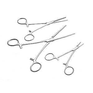 SURGICAL ONLINE Ultimate Hemostat Set, 6 Piece Ideal for Hobby Tools, Electronics, Fishing and Taxidermy (8", 6.25" and 5")