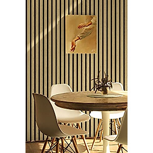 myforHD Self-Adhesive Wood Grating Wallpaper Wood Stripe Grain Natural Wooden Slats Wallpaper Peel and Stick Contact Paper PVC Vinyl Film Removable Waterproof
