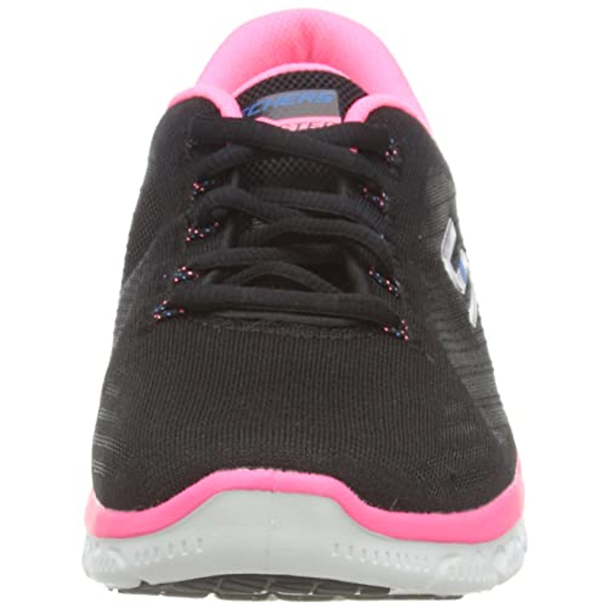 Skechers Woman Glide-Step Flex - Sheer Virtue 104309 Black/Hot Pink (us_Footwear_Size_System, Adult, Women, Numeric, Medium, Numeric_10)