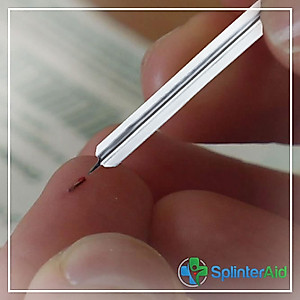 SplinterAid - Painless Splinter Removal Kit | Effortless Quick Splinter Out | Essential First Aid for Outdoors, Home, Travel | Ideal for Camping, Hiking, Woodworking, DIY Supplies | No Tweezers
