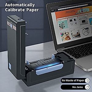 JADENS Bluetooth Thermal Shipping Label Printer – Wireless 4x6 Shipping Label Printer, Compatible with Android&iPhone and Windows, Widely Used for Ebay, Amazon, Shopify, Etsy, USPS