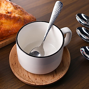 HANSGO Demitasse Espresso Spoons, Mini Coffee Spoons, Stainless Steel Small Spoons for Dessert Appetizer Coffee, 5.5 Inch 8PCS