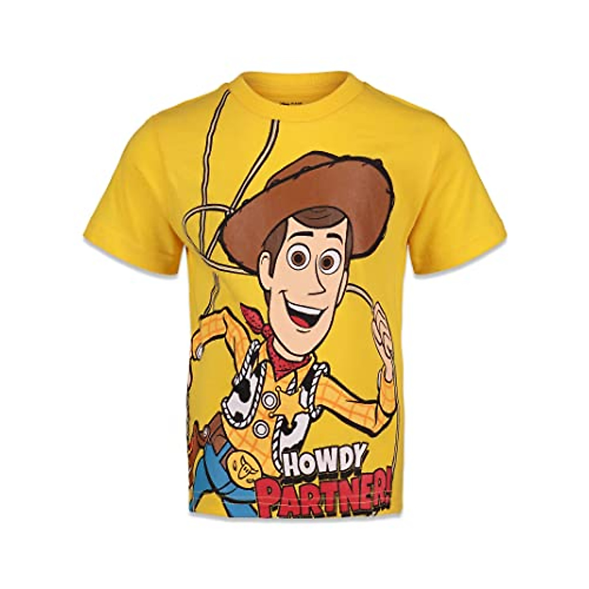 Disney Pixar Toy Story Woody Buzz Lightyear Forky Alien Rex Slinky Dog Toddler Boys 4 Pack T-Shirts Big Kid 3T