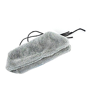 Zerodis Corner Fleece Bird Blanket, Autumn Winter Bird Shelter Bed Warm Blanket Cuddle Nest Hanging Toy for Parrots Budgies Parakeets Cockatiels Canary Finch Lovebirds (Grey)