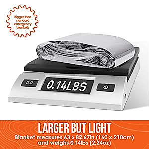 Go Time Gear Emergency Blankets for Survival (12 Pack), Mylar Emergency Survival Gear for Home, Camping, Hiking & Outdoor Survival Kits, Stay Warm, Dry, & Safe with Our Compact Space Blanket