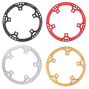 catazer Bike Chainring 130BCD Aluminum Alloy Ultralight Bicycle Chainring 45T 47T 53T 56T 58T BMX Chainwheel for Folding Bicycle (black,53T)