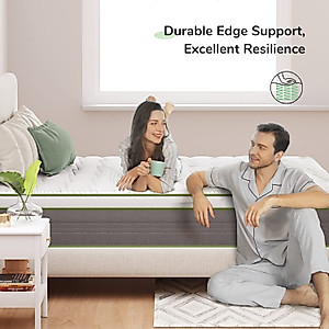 Novilla California King Size Mattress, 10 Inch Hybrid Mattress with Memory Foam & Individual Pocket Springs, Supportive & Pressure Relief,California King Mattresses in a Box,Medium Firm, vigour