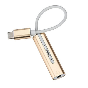 BRASSU 2 Type-c to 3.5mm Audio Interface converters (Size : Navy Blue)