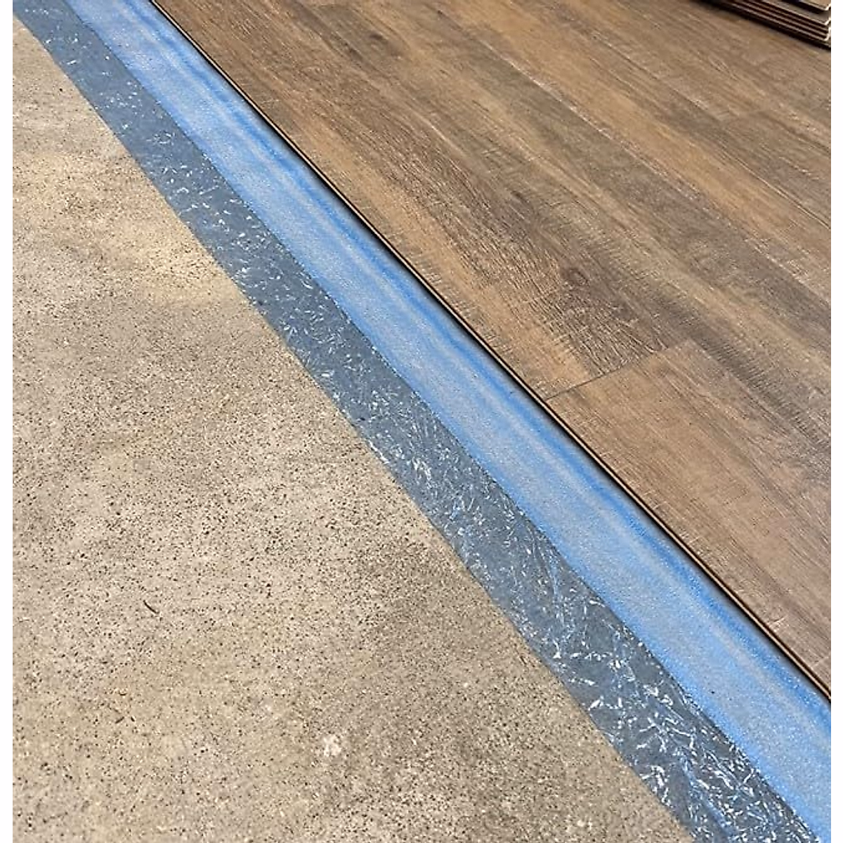 3in1 Vapor Barrier Flooring Underlayment w/Overlap and pre-Attached Tape Strip - Bestlaminate- 2mm - 100sq.ft roll