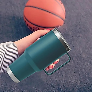 Generic Tumbler Lids for YETI 42 oz 35 oz 32 oz Tumbler,Tumbler Lids Compatible with 30 oz Travel Mug for 42 oz Tumbler with Handle BPA Free, Large, White