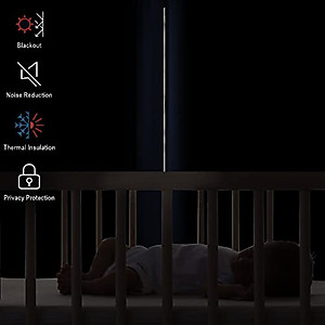 Diraysid Navy Blue Blackout Curtains for Bedroom and Living Room Thermal Insulated Room Darkening Curtains Drapes, 52 x 84, 2 Panels