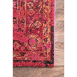nuLOOM Vintage Shuler Area Rug, 7' 10" x 11', Cherry Pink