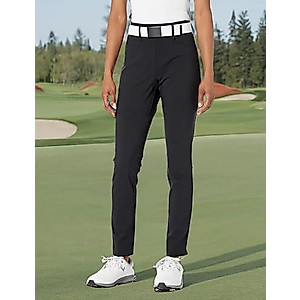 Callaway Women's Truesculpt Pull-On Tech Women’S Golf Pants, Stretch Fabric, Opti-Dri Technology, Eco-Friendly Ladies Performance Apparel (Sizes Xs-Xxl) , Caviar, Medium/32" Inseam