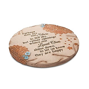 Pavilion Gift Company 19058 Light Your Way Memorial Garden Stone, 10-Inch, Stars in The Sky, Original Version