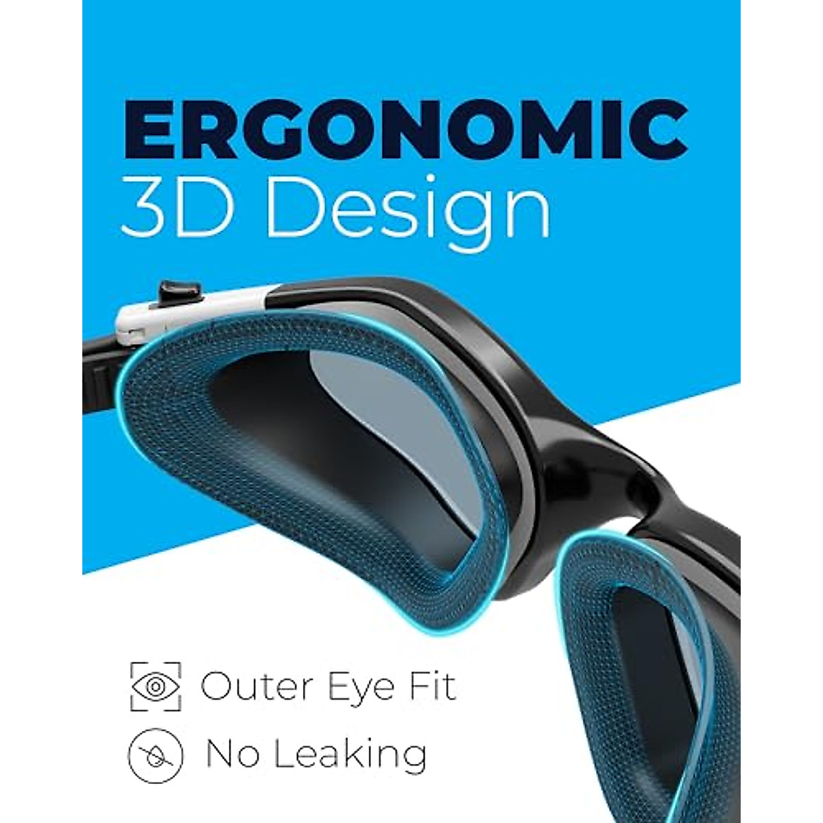 AqtivAqua Transition Swim Goggles Swimming Goggles for Adult Men Women Kids 6-14 Youth Girls Boys Childrens DX-H (All White frame, Silver case, Photochromic lens)