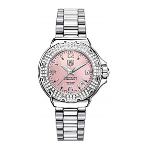 TAG Heuer Women's WAC1216.BA0852 Diamond Pink Dial Formula One Watch