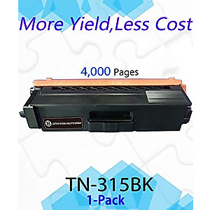 EASYPRINT (1xBlack Pack) Compatible Black TN315 Toner Cartridge TN-315 Used for Brother HL-4140CN/ 4150CDN/ 4570CDWT/ 4570CDW, MFC-9460CDN/ 9465CDN/ 9560CDN/ 9970CDN, DCP-9055CDN/ 9270CDN Printers