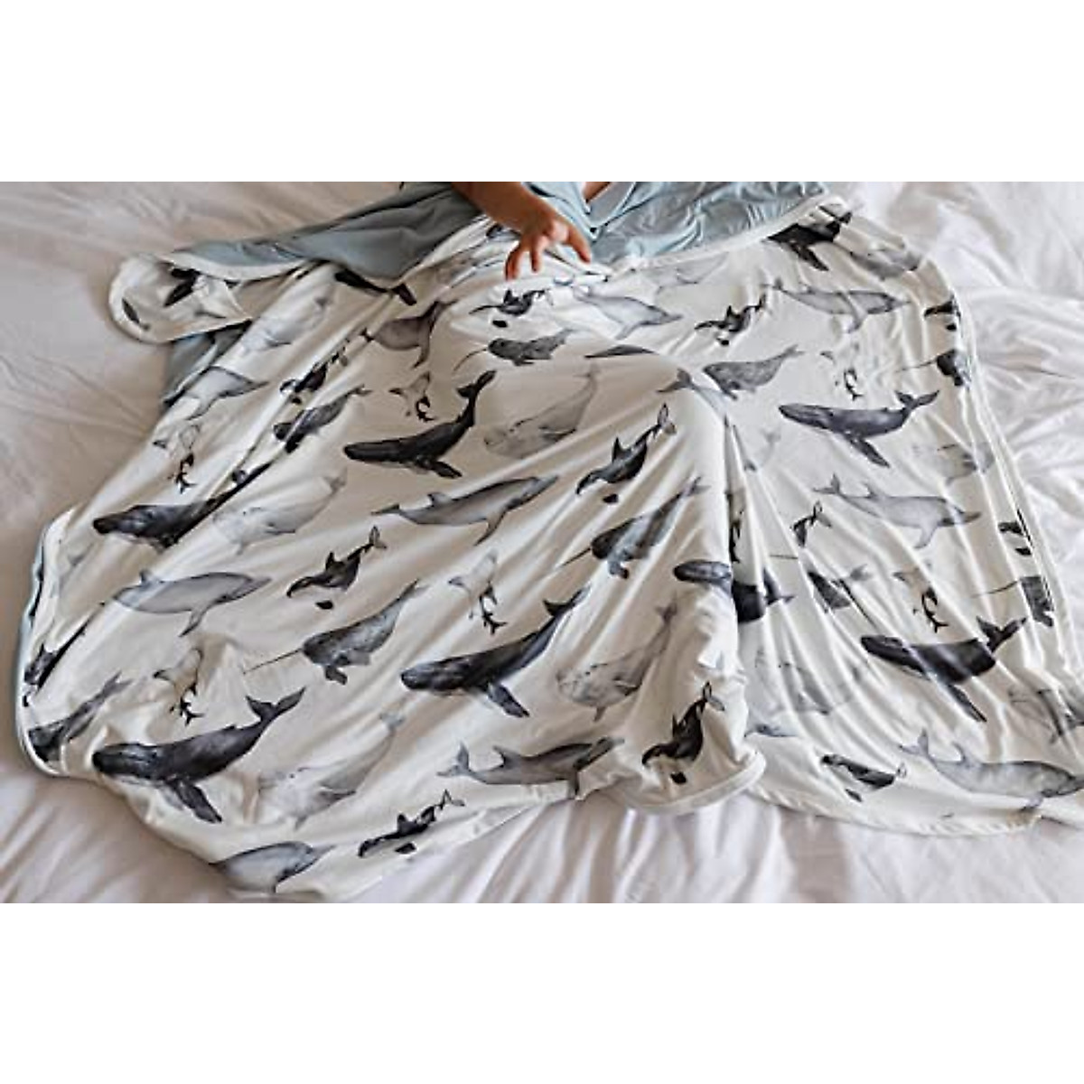 Pobi Baby Premium Baby Blanket, Soft Stretchy Quilt for Babies, Toddlers, Kids (Seaside)