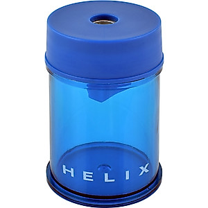 Maped Helix USA - Helix Canister 1 Hole Pencil Sharpener - Standard Pencil Compatibility - Durable Steel Blade - Assorted Colors