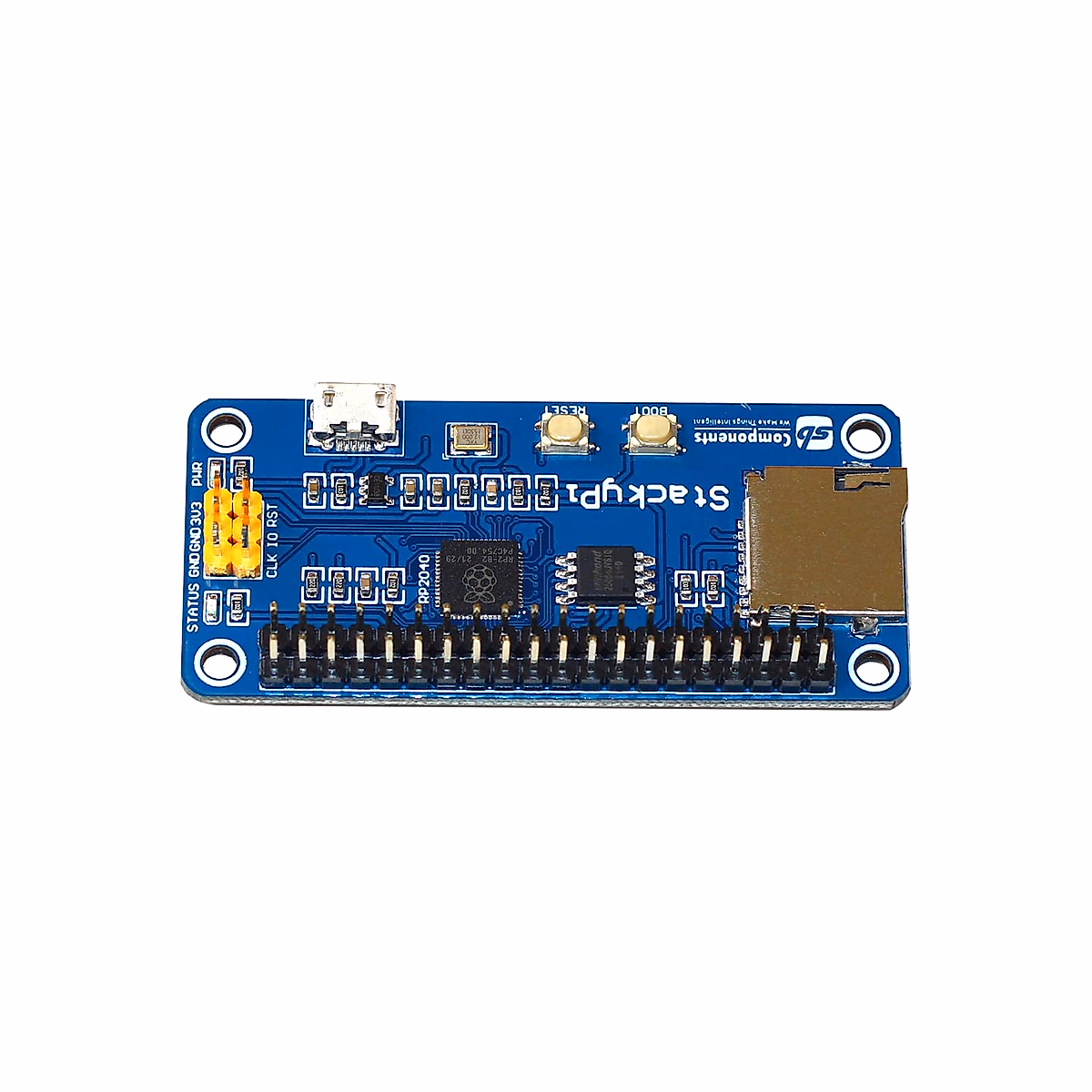 StackyPi - Stackable Raspberry Pi HAT Based on Raspberry Pi RP2040 MCU, Helps to Run The Raspberry Pi Hats via The Pico Zero RP2040