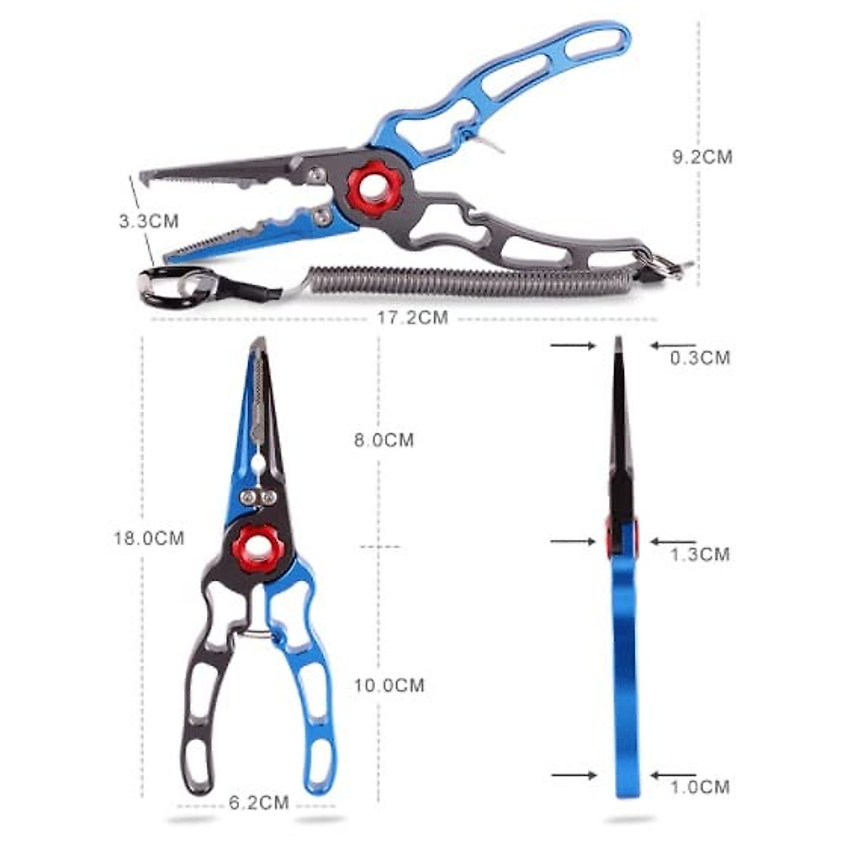 XIXIDIAN Fishing Pliers, Aluminum Alloy Fishing Gear, Fishing Tools & Accessories for Angler Friends or Family