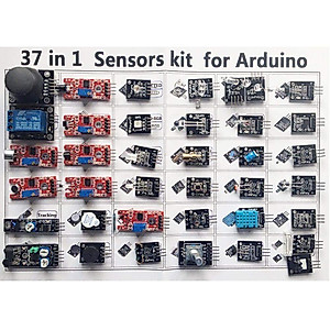 Comidox 37/Set Sensor Assortment Kit 37 in 1 Sensor Module Starter Kit for Arduino MCU Educ(Infrared/Temperature/Avoid Obstacle/Buzzer Sensor etc)