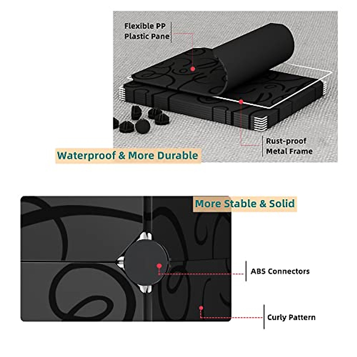 LIKOVSCI 24 Pairs Plastic DIY Shoe Rack, 12 Cubes Portable Shoe Shelves, Modular Shoe Storage Organizer Units, Space Saving Closet Cabinet with Doors for Bedroom Living Room Entryway Hallway