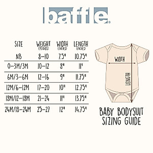 Baffle Custom Baseball Onesie, MY FIRST BASEBALL SEASON (Name & Number on Back), Personalized Baby Onesie, Unisex Onesie (3M, WHITE LONG SLEEVE)