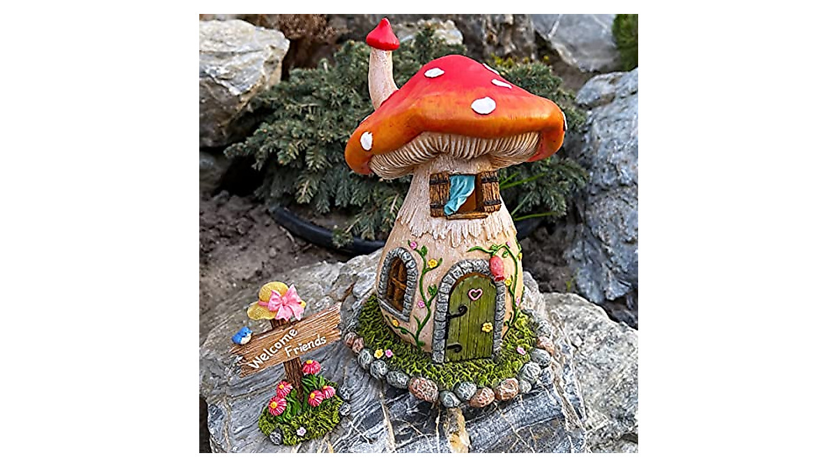 Mood Lab Fairy Garden Mushroom House Kit | Magical Miniatures