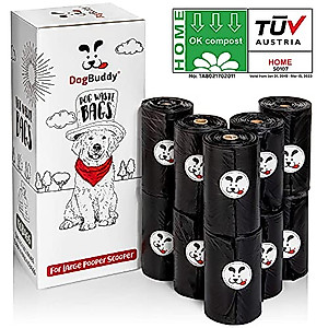 DogBuddy Dog Waste Bags, Dog Poop Bags, Jumbo Size, Extra Large, Extra Thick and Extra Strong, 150 Bags, Refill Bags For Large Pooper Scooper
