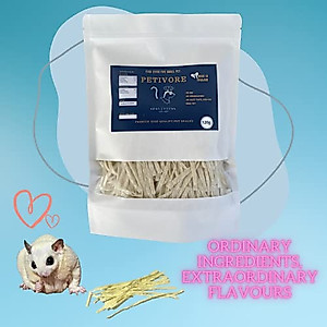PETIVORE Premium Large Pack Fish Stick for Sugar Glider - Made with Real Fish - Hamster, Squirrel, Chinchillas, Marmoset, Small Exotic Animal Pet Treats, Snacks and Food (120g)