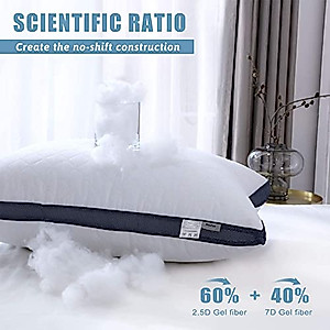 Meoflaw Pillows for Sleeping(2-Pack), Luxury Hotel Pillows Standard Size Set of 2,Bed Pillows for Side and Back Sleeper (Standard)