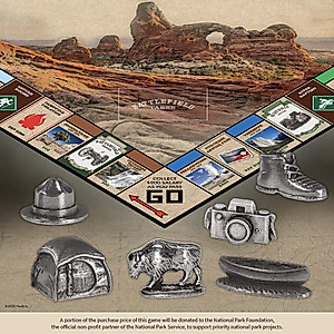 Monopoly National Parks 2020 Edition | Featuring Over 60 National Parks from Across The United States | Iconic Locations Such as Yellowstone, Yosemite, Grand Canyon, and More | Licensed Monopoly Game