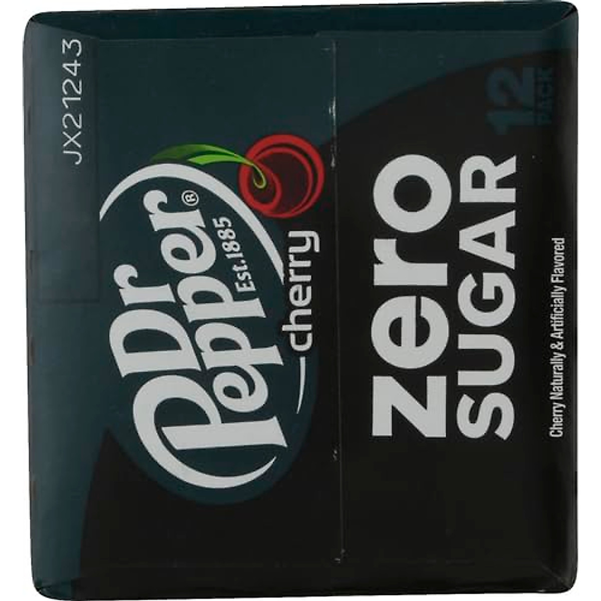 Dr Pepper Cherry Zero Sugar Soda, 12 fl oz cans (Pack of 12)