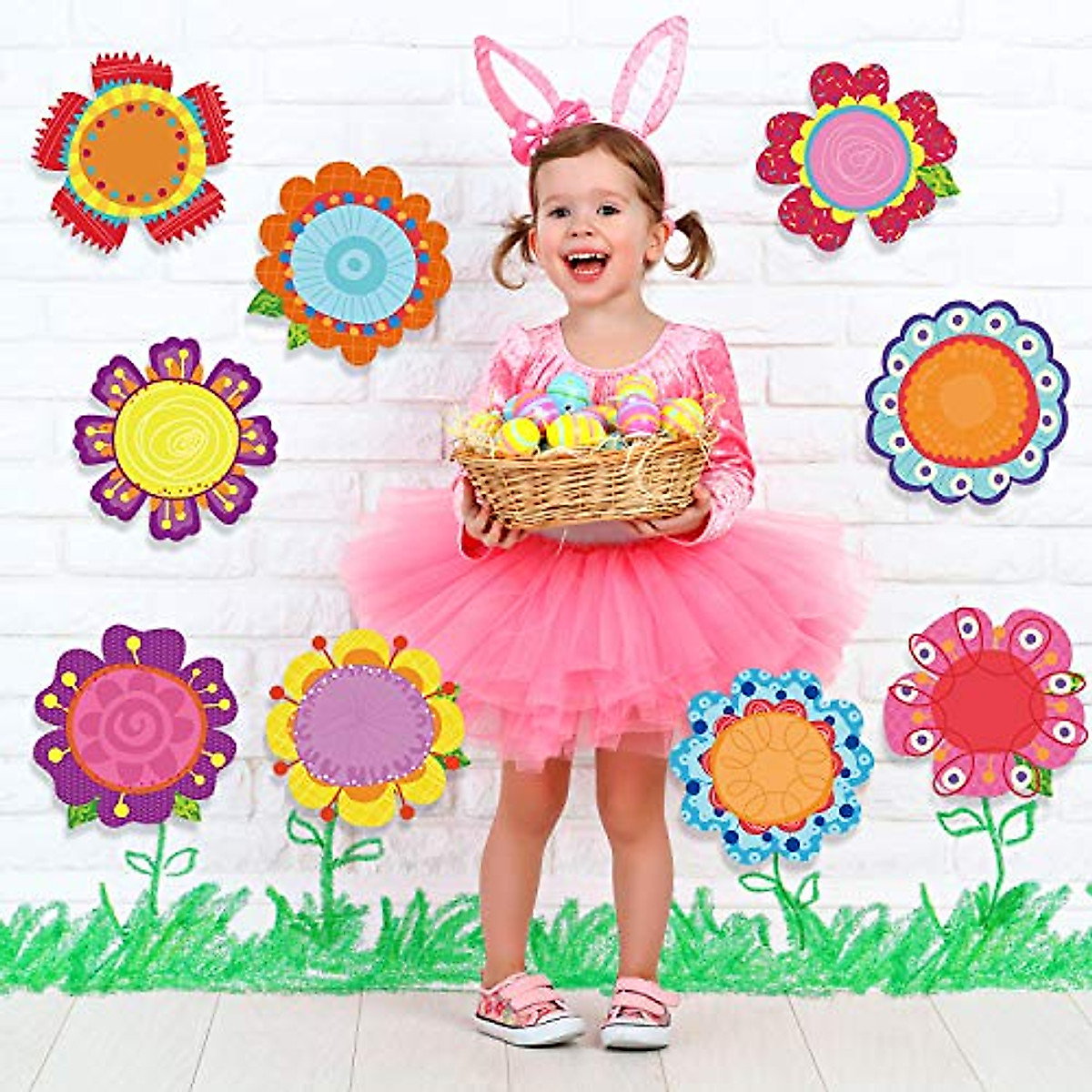 Springtime Flower Cut-Outs for Classroom & Party Decor