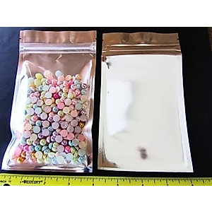 500pcs Aluminum Foil Mylar 4x7 inches silver recloseable bag AL2