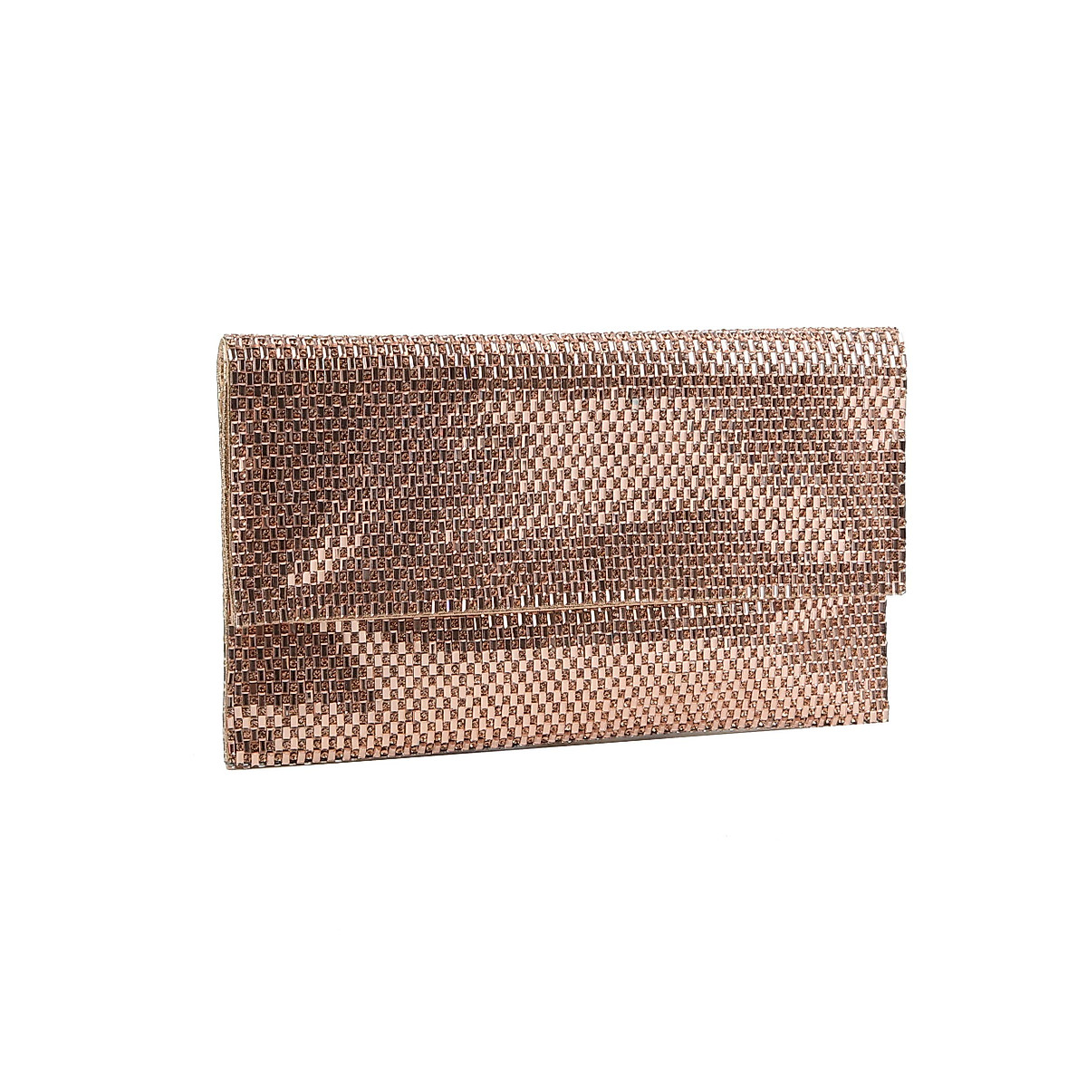 Ladies evening bags; bling handbags; ladies evening bags; ladies shoulder bags; detachable shoulder straps-Brown