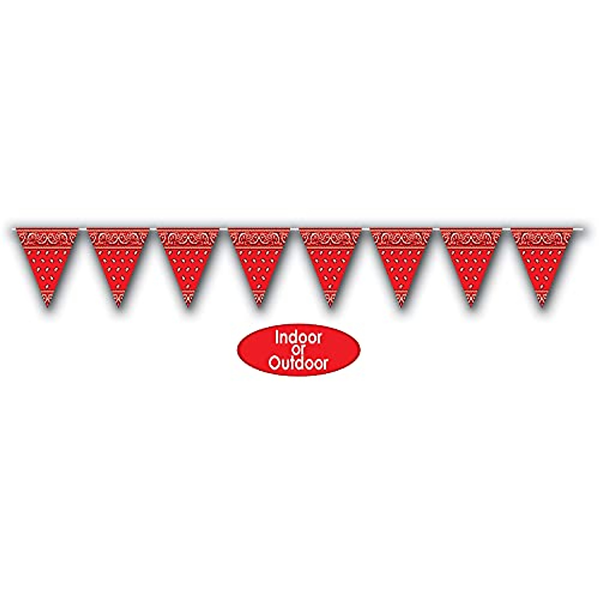 Bandana Pennant Banner Party Accessory (1 count) (1/Pkg)