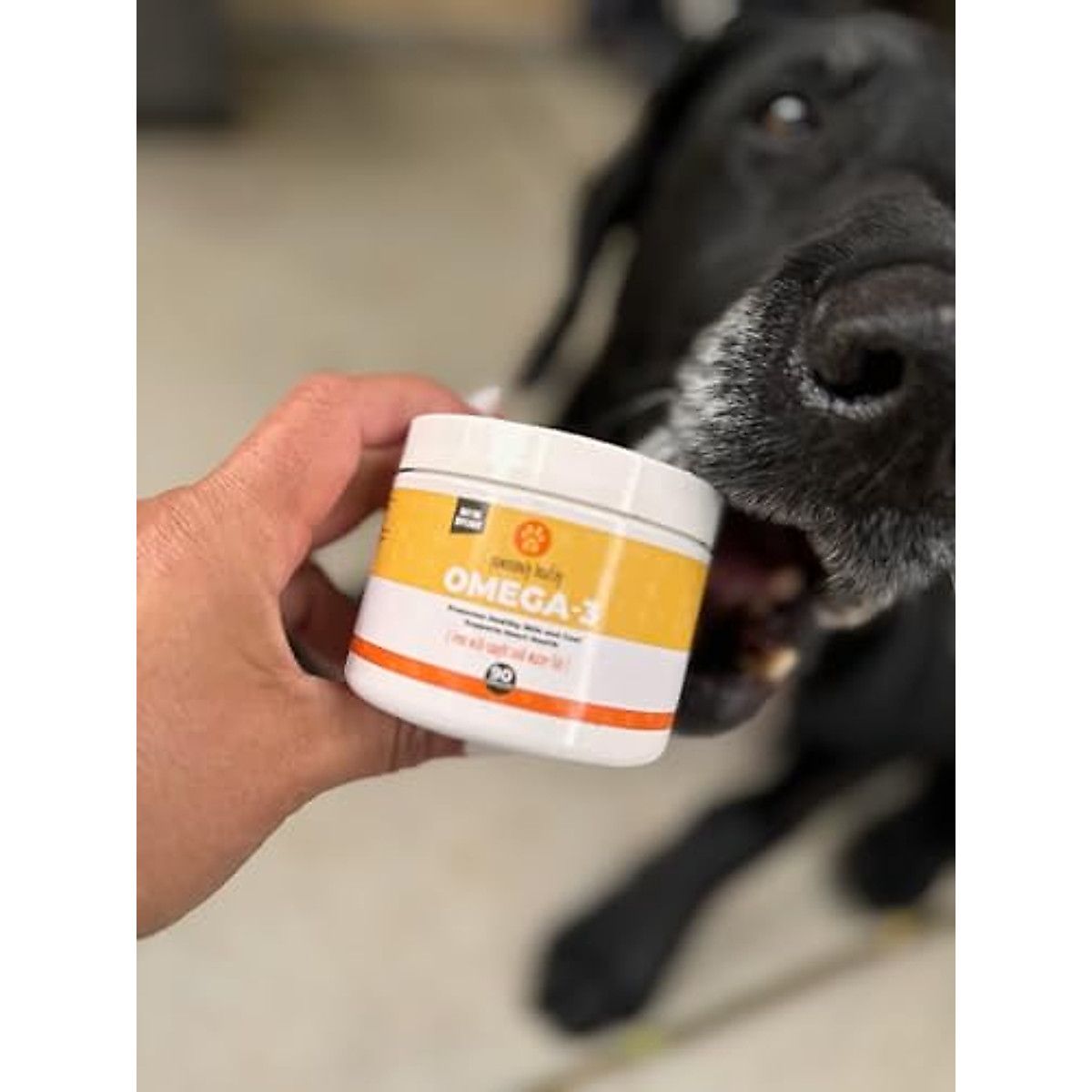 Omega-3 Fish Oil for Dogs by Pawsomely Healthy - High in EPA, DHA - Allergies, Itching, Shedding - Supports Immune System, Skin, Coat, Heart, Joints - 90 Powder Capsules