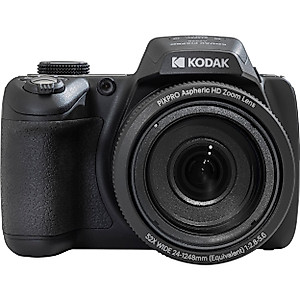 Kodak PIXPRO AZ528 Digital Camera (Black) Bundle with 32GB Memory Card + Camera Case + Memory Card Wallet + Screen Protectors + Accessories